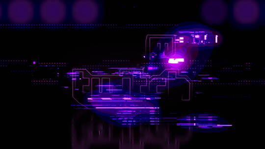 赛博朋克logo标题_赛博朋克正版AE模板_抖音字效版权AE素材模板下载-新片场素材