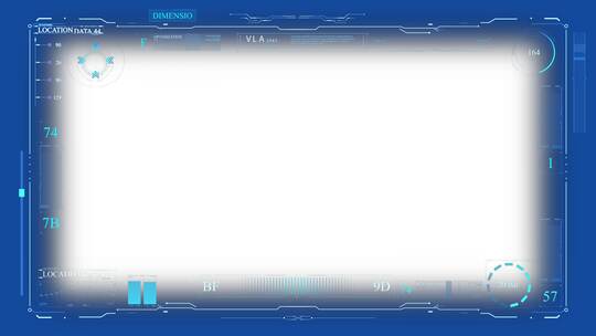 4K HUD科技框元素视频素材 01_科技框正版AE模板_hud版权AE素材模板下载-新片场素材